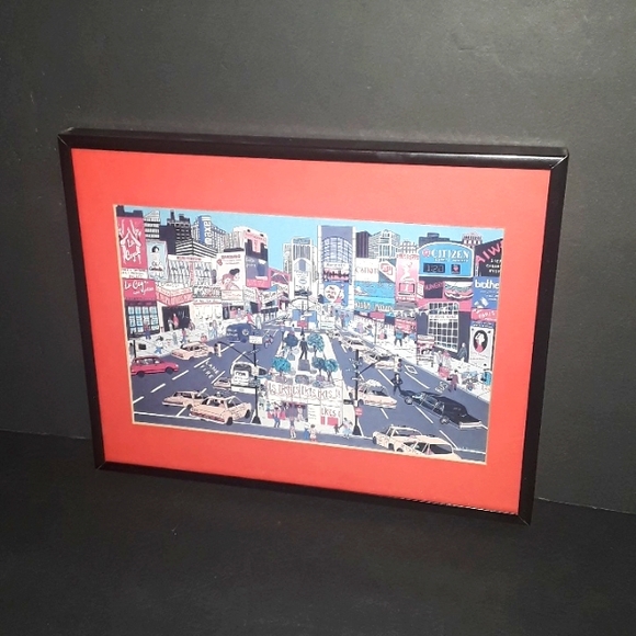 Art | Rare Pat Singer Artist Print Times Square New York Nyc 8 X 1 ...